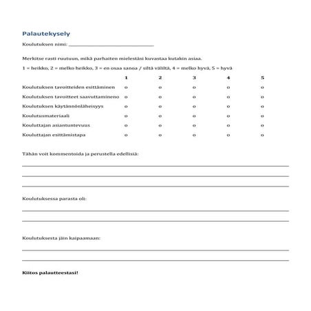 PalautekyselyJuhaAhola | DOC