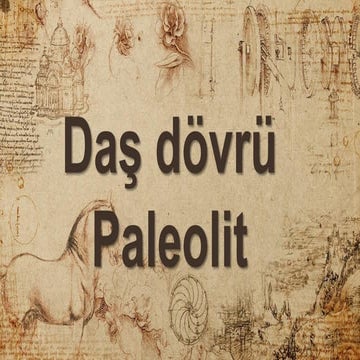 Paleolit dövrü | PDF