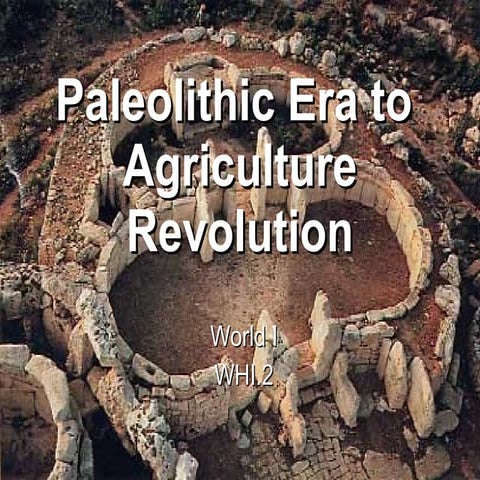 Paleolithic & Neollithic Era | PPT | Geology | Science