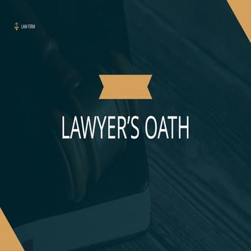 PALE on Lawyer's Oath Meaning and others | PPT