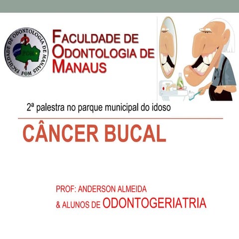 Palestra câncer de boca | PPT