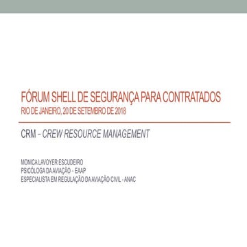 CRM - CREW RESOURCE MANAGEMENT | PDF