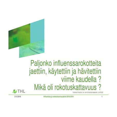 Vesirokko rokotusohjelmassa mita saatu aikaan | PDF