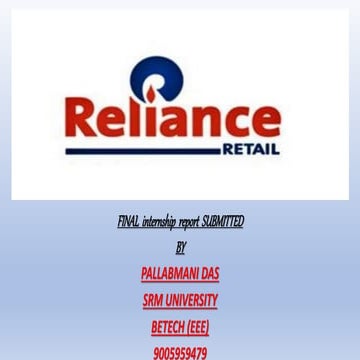 MY reliance project | PPTX