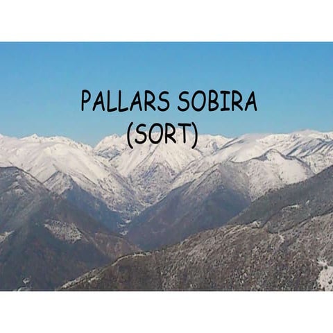 Pallars sobira (sort) ultim | PPT