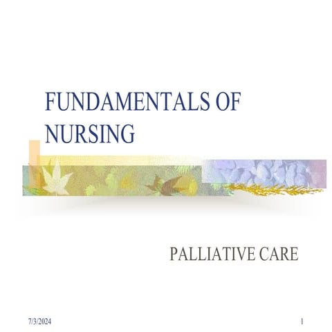 palliative care module.pptx nursing ppt | PPTX