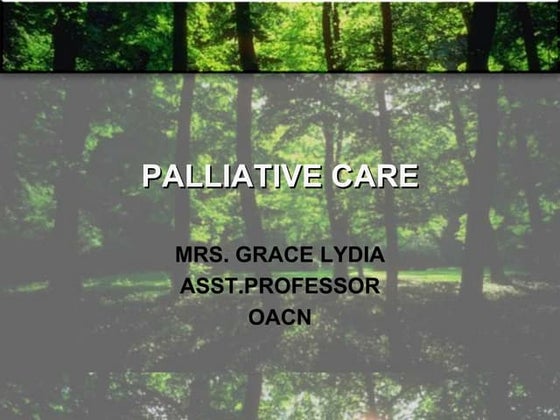 Palliative care | PPT
