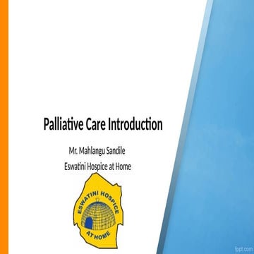Palliative Care Introduction presentation | PPTX
