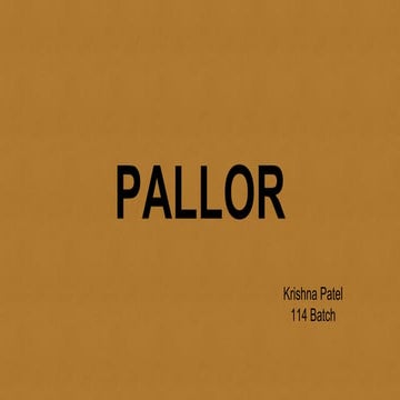 Pallor | PPT