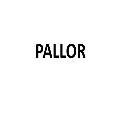 Causes and types of pallor which are clinically signufucant | PPT ...