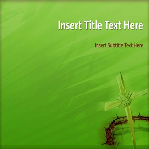 Palm sunday- ppt template | PPTX