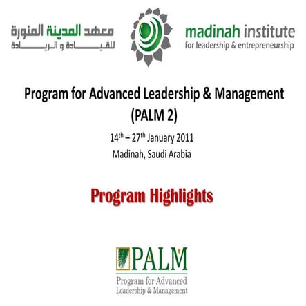 Palm 2 Program Highlights | PPT