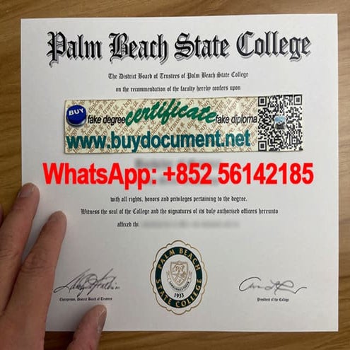 Palm Beach State College diploma. PBSC diploma | PDF