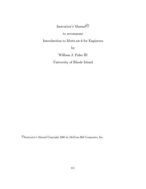 Solution of matlab chapter 3 | PDF | Programming Languages | Computing