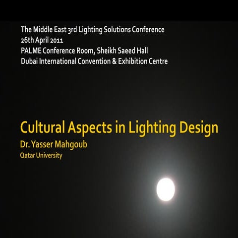 Cultural aspects in lighting design | PDF