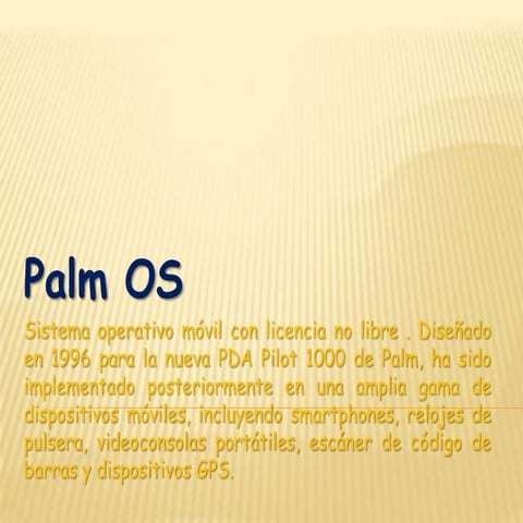 Palm os | PPTX