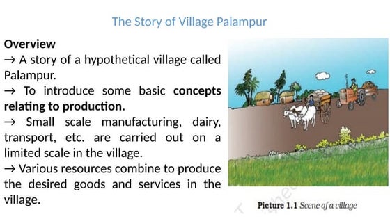 The story of village palampur class 9th ncert | PPT