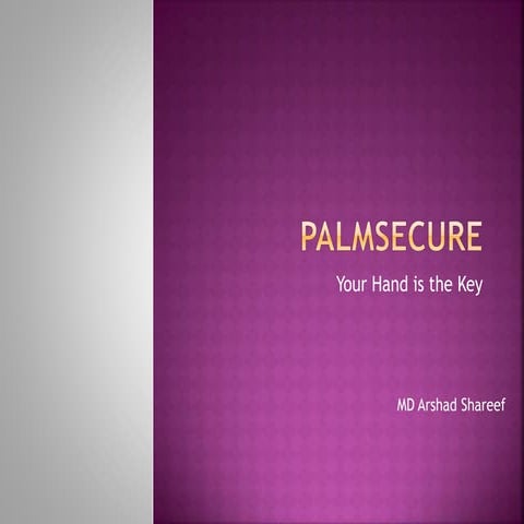 Palmsecure | PPTX