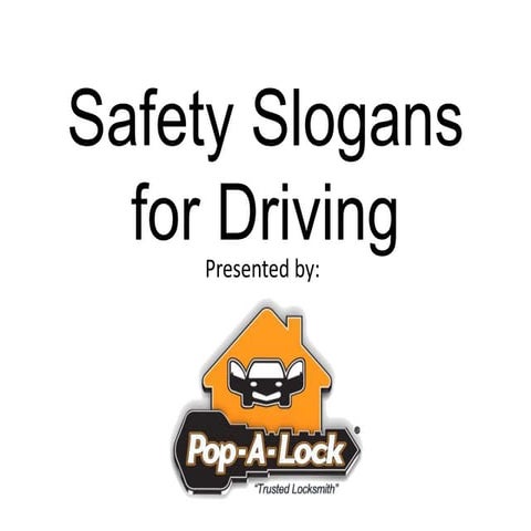 Safety Slogans for Driving | PPTX