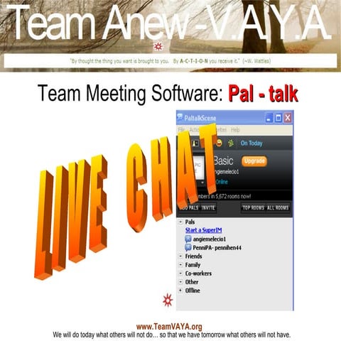 Setup Paltalk Chat | PPT