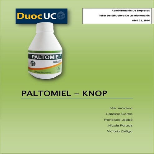 Paltomiel Farmacias Knop | PDF