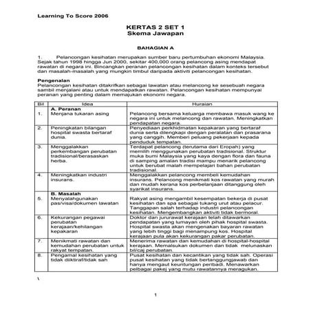 P.Am Skema Kertas2 Set1 | PDF