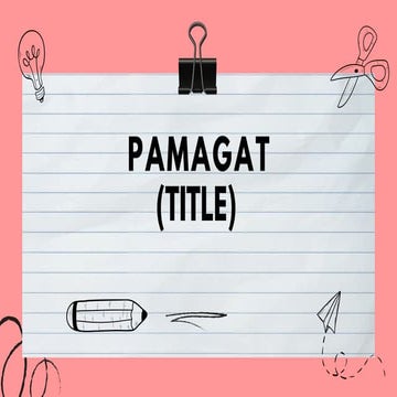 PAMAGAT Mother Tongue Grade 3........... | PPT