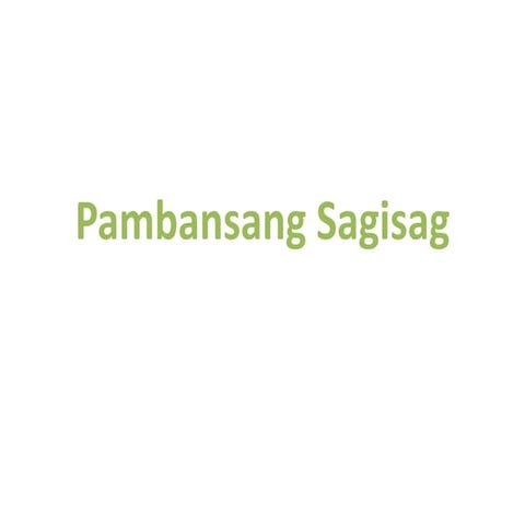 Pambansang sagisag | PPTX