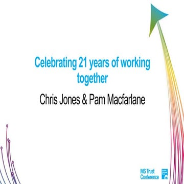 Pam & Chris, celebrating 21 years of working together | PPT
