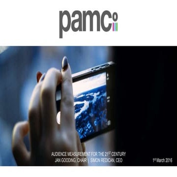 PAMCo: transforming industry metrics | PPTX