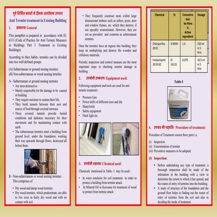 Anti termite treatment | PDF