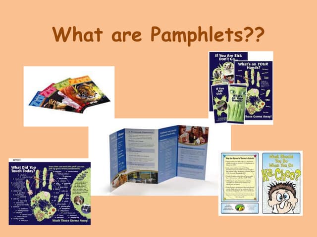 Leaflet, pamphlet and booklet | PPTX