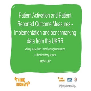 Patient Activation and Patient Reported Outcome Measures | PPTX