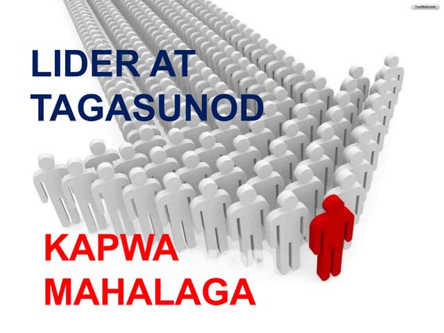 LEADERSHIP TRAINING MODULE TAGALOG VERSION | PPTX