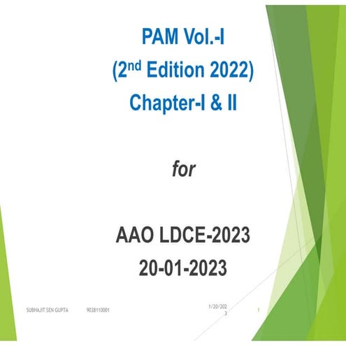 PAM VOL-I Chapters I & 2.pdf | Business Accounting & Finance | Business