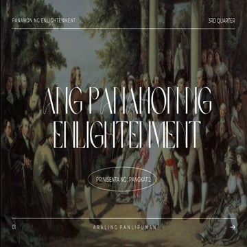 Panahon ng Enlightenment | PPTX