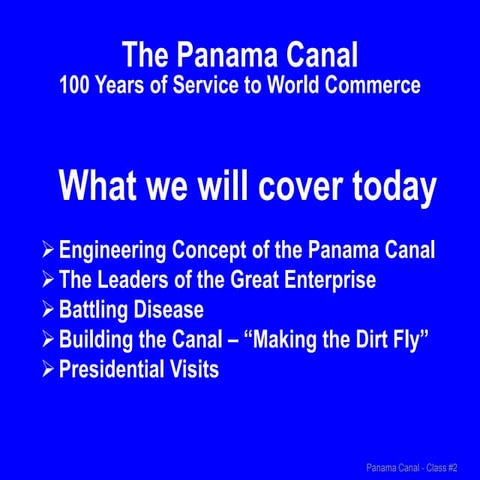 Panama Canal Course Day 2 final | PPT