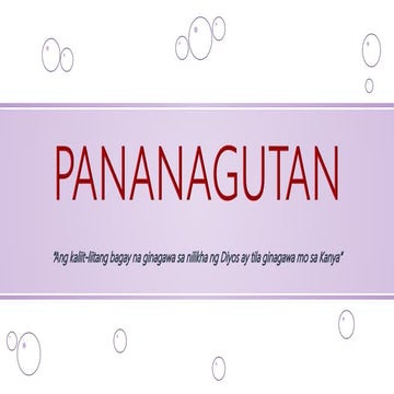 Pananagutan | PPTX