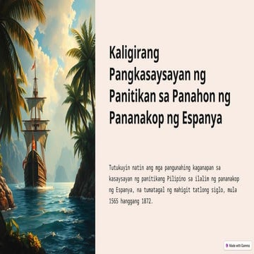 Pananakop ng Espanya Filipino 7..pptxmbn | PPTX