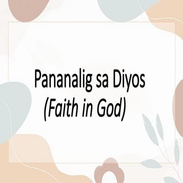 ang Sariling Pananampalataya sa Diyos.pptx