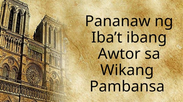 pananaw ng mga awtor sa kasaysayan ng wikang ambansa(1).pptx pananaw ng mga awtor sa kasaysayan ng wikang ambansa(1).pptx