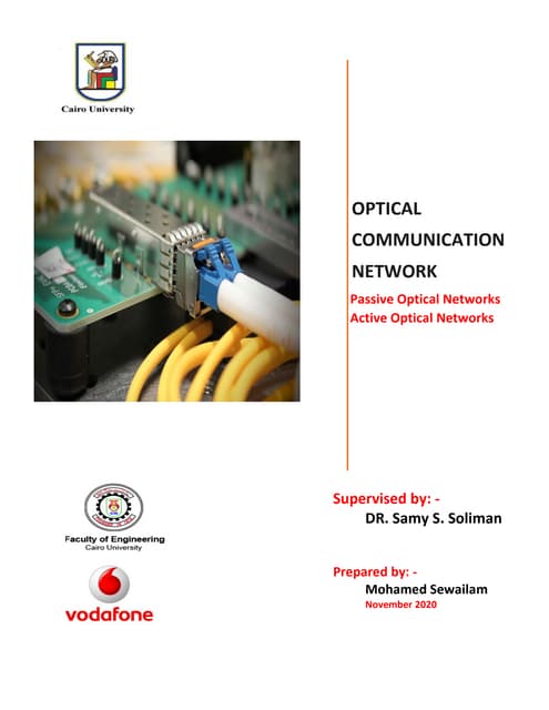 Passive Optical Network - FAQs.docx | Computer Networking | Computing