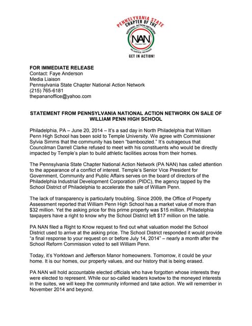 Bea Hanson Letter | PDF