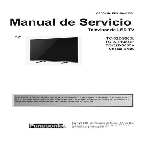 Panasonic+tc 32 ds600+l+chassis+km26 | PDF
