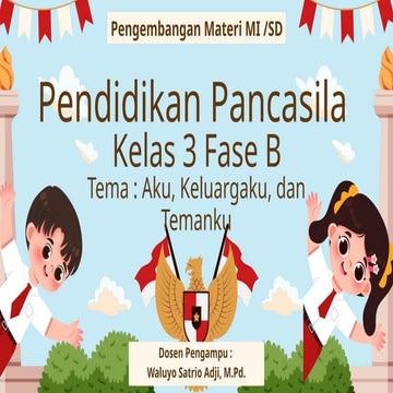 Pancasila dalam Diriku Presentasi Pendidikan Merah dan Putih Ilustratif ...