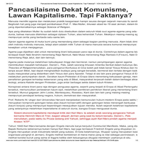 Alienasi Manusia Menurut Karl Marx | PDF