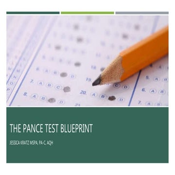 PANCE blueprint | PPT