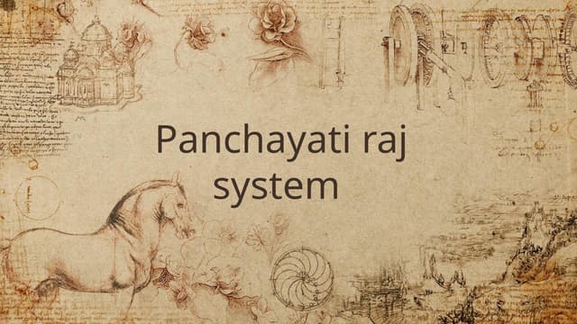 Panchayati raj system | PPTX