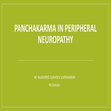 Panchkarma in peripheral neuropathy | PPTX