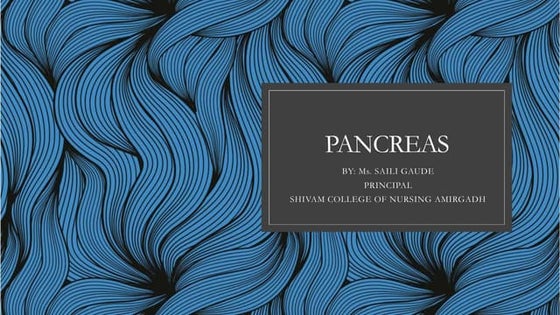 Histology & Function of The Pancreas | PPT